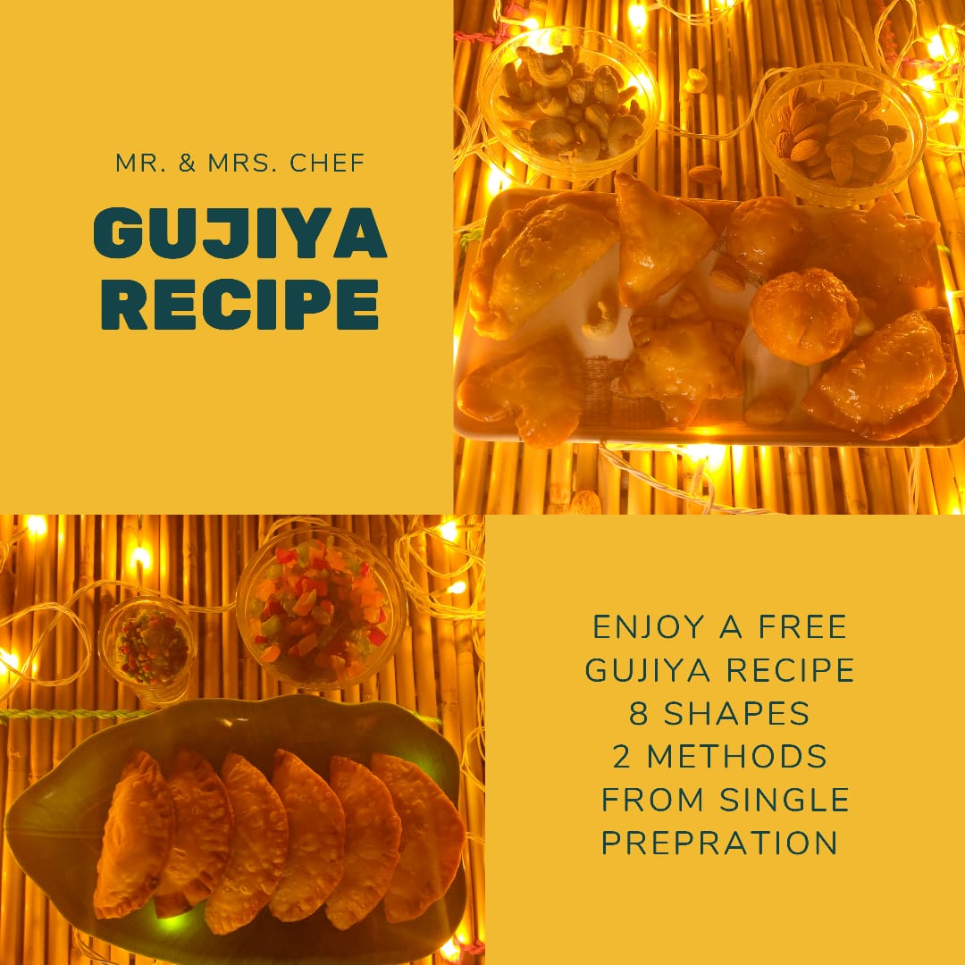 Gujiya Recipe - 1 recipe 2 method 8 shaped गुझिया - ℂ𝕌ℝ𝕀𝕆𝕊𝕀𝕋𝕐𝕋𝔸𝕃𝔼𝕊